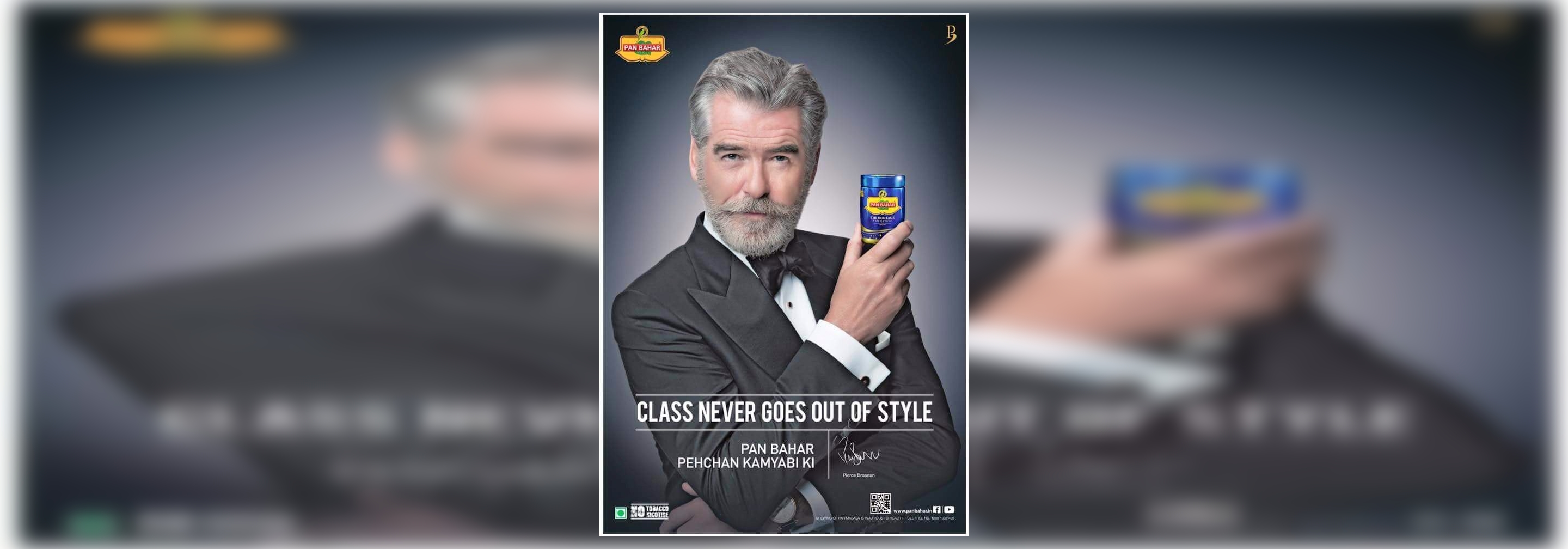 Pierce Brosnan stars in Pan Bahar's new ad | Business News | Inshorts