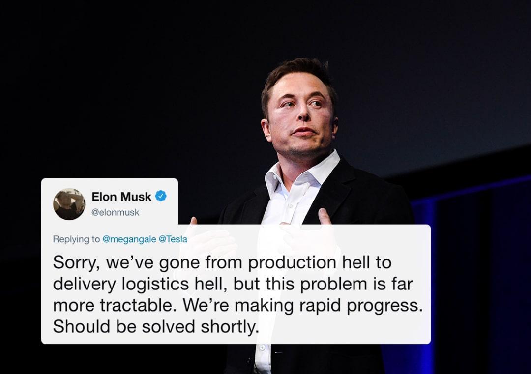 Tesla gone from production hell to logistics hell: CEO Musk | Startup ...