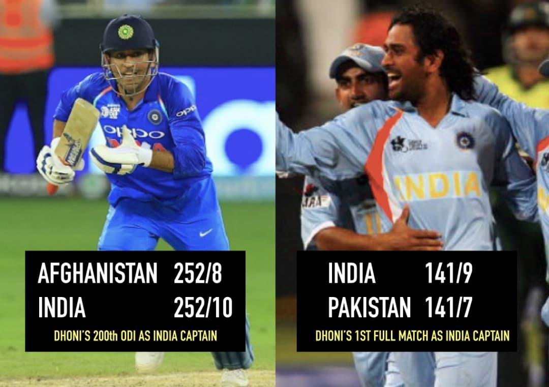 MS Dhoni's 1st full match as India captain had also ended in a tie ...