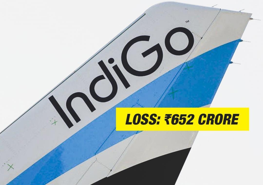 IndiGo reports first-ever quarterly loss since listing | Business News ...