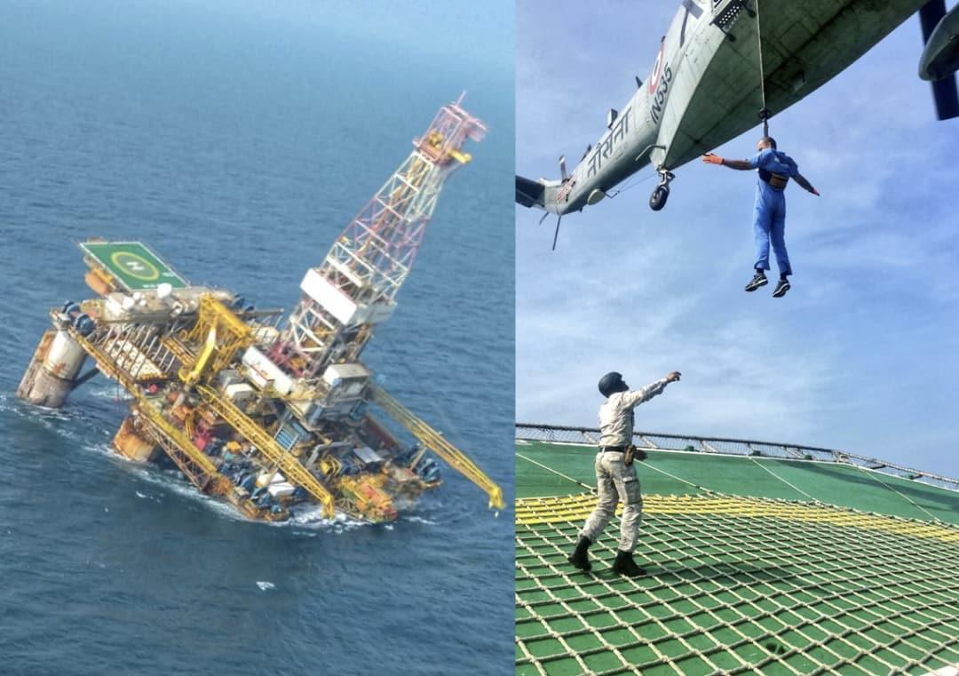 ONGC oil rig off Andhra Pradesh coast tilts due to cyclone Phethai ...