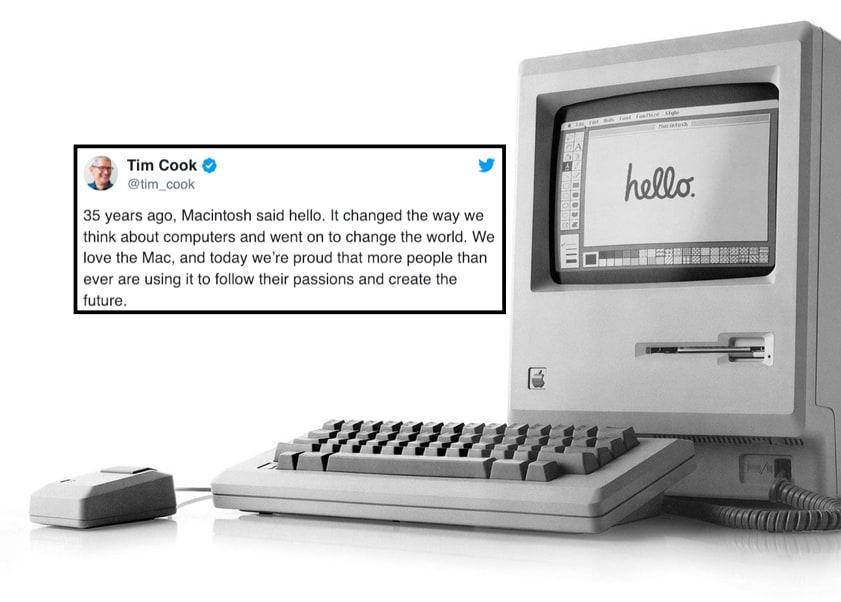 35 yrs ago, it said hello: Tim Cook on Apple's Macintosh computer ...