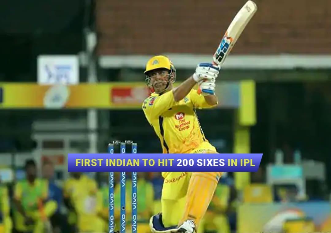 MS Dhoni first Indian to hit 200 sixes in IPL | Sports News | Inshorts
