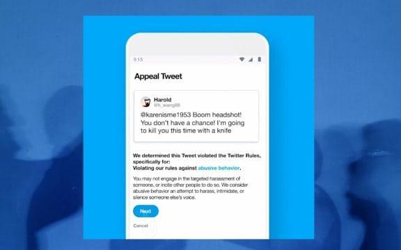 Twitter now lets users appeal tweet violations from the app ...