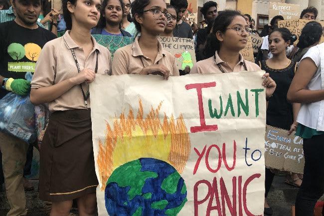 Hundreds of students skip school in India to protest climate change ...