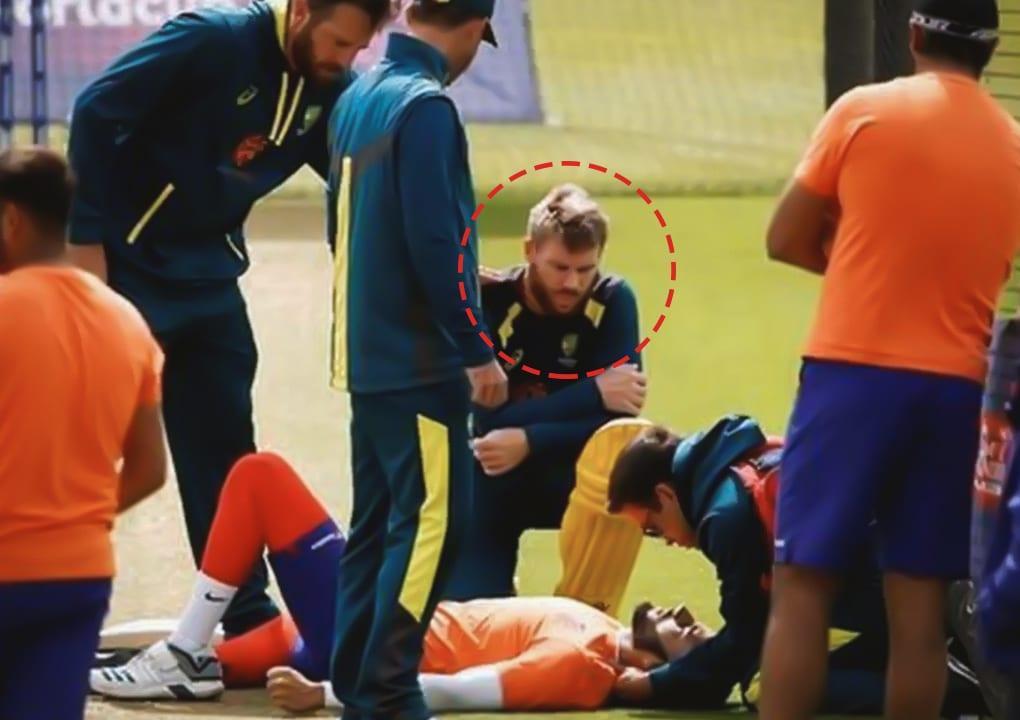 Net bowler hospitalised after getting hit on head by Warner's shot ...